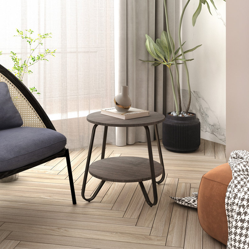 Earline end table with storage hashtag home store